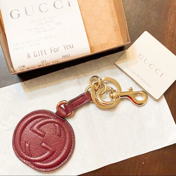 Gucci | Accessories | Nwt Authentic Gucci Soho Leather Key Fob Charm ...